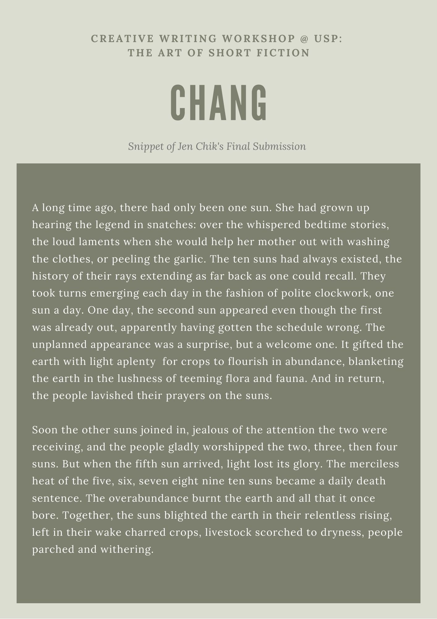 The Very Human Way of Making Life More Bearable: Creative Writing ...