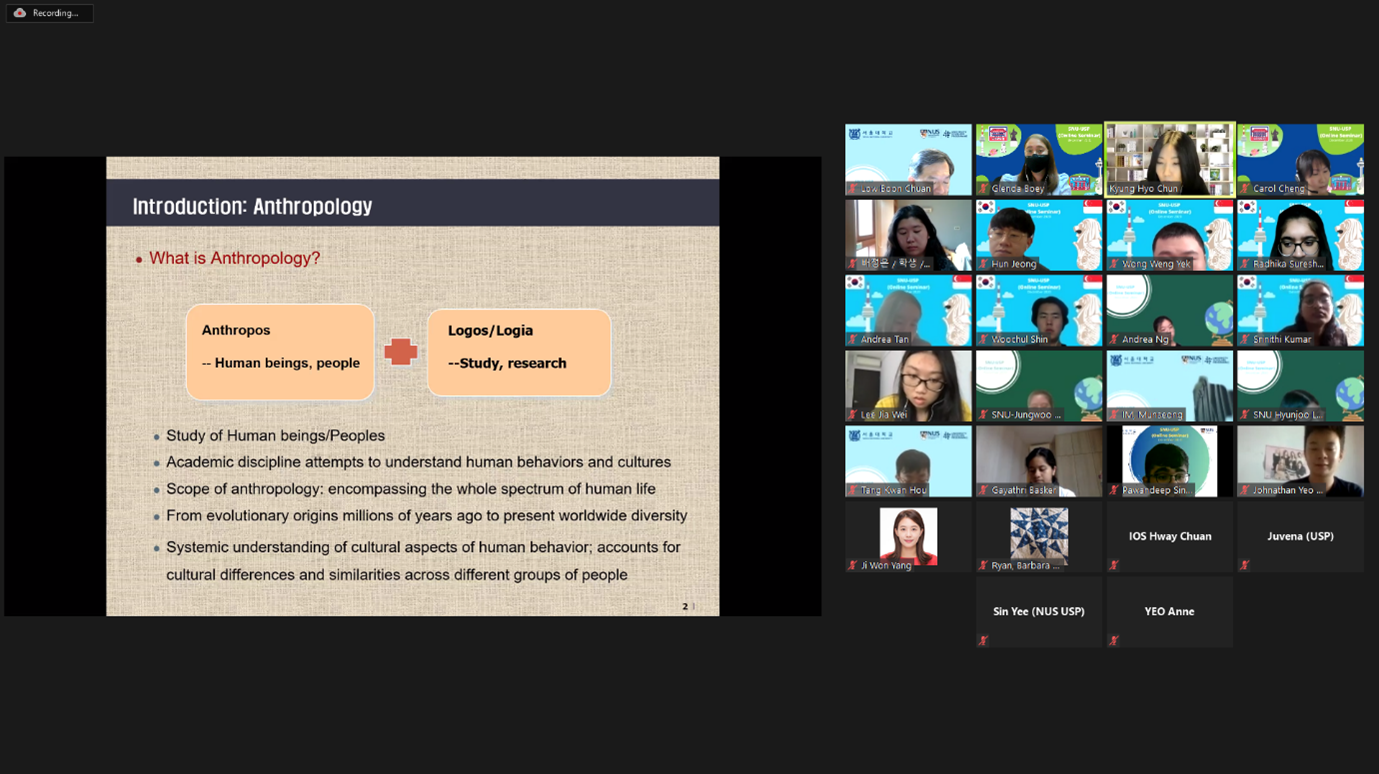 SNU-USP Online Seminar: Everyday Life under COVID-19 – University Scholars Programme