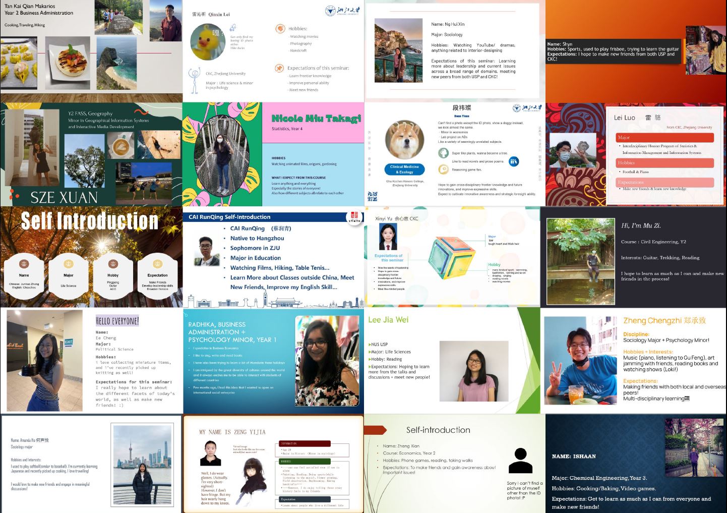 CKC–USP Summer Seminar 2021 – University Scholars Programme